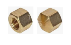 Din 917 messing topmøtrik lav model - Birger A. Handel - rustfri ...