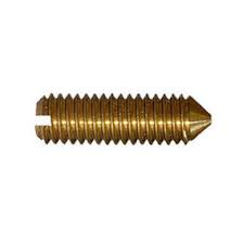 DIN 553 messing M 3x6 pinolskrue lige kærv spids ende - Din 553 messing ...