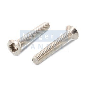 Din 966 - M 3 rustfri syrefast A4 linsehoved pozidriv maskinskrue - Birger A. Handel - rustfri ...
